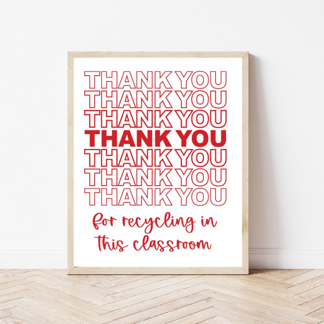 Science Classroom Poster, Recycling Print, Classroom Wall Art, Science ...