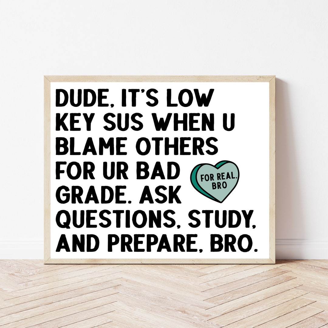 Middle High School Poster, Math Classroom Sign, Science Wall Art ...