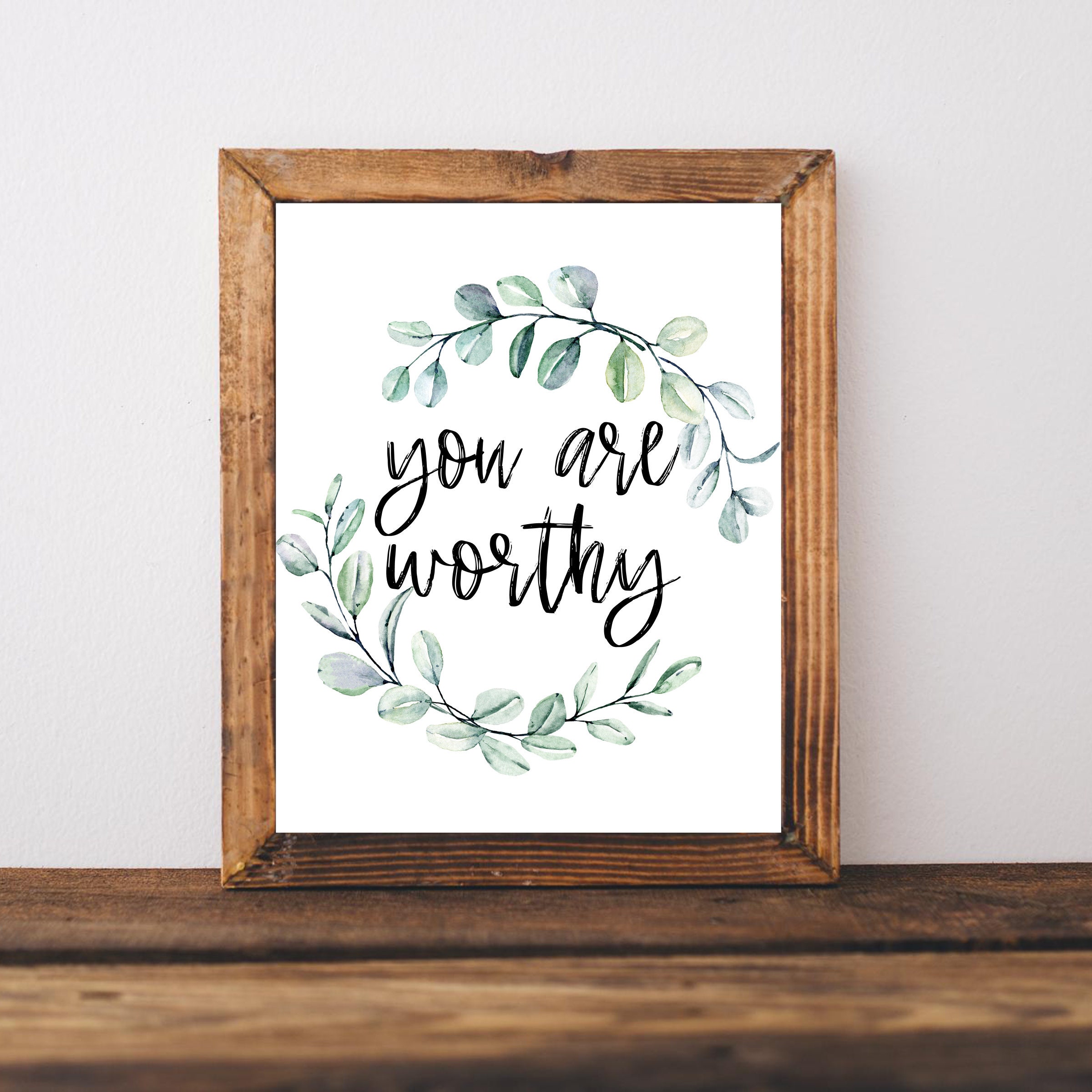 You Are Worthy Sign Classroom Poster Classroom Wall Art | Etsy