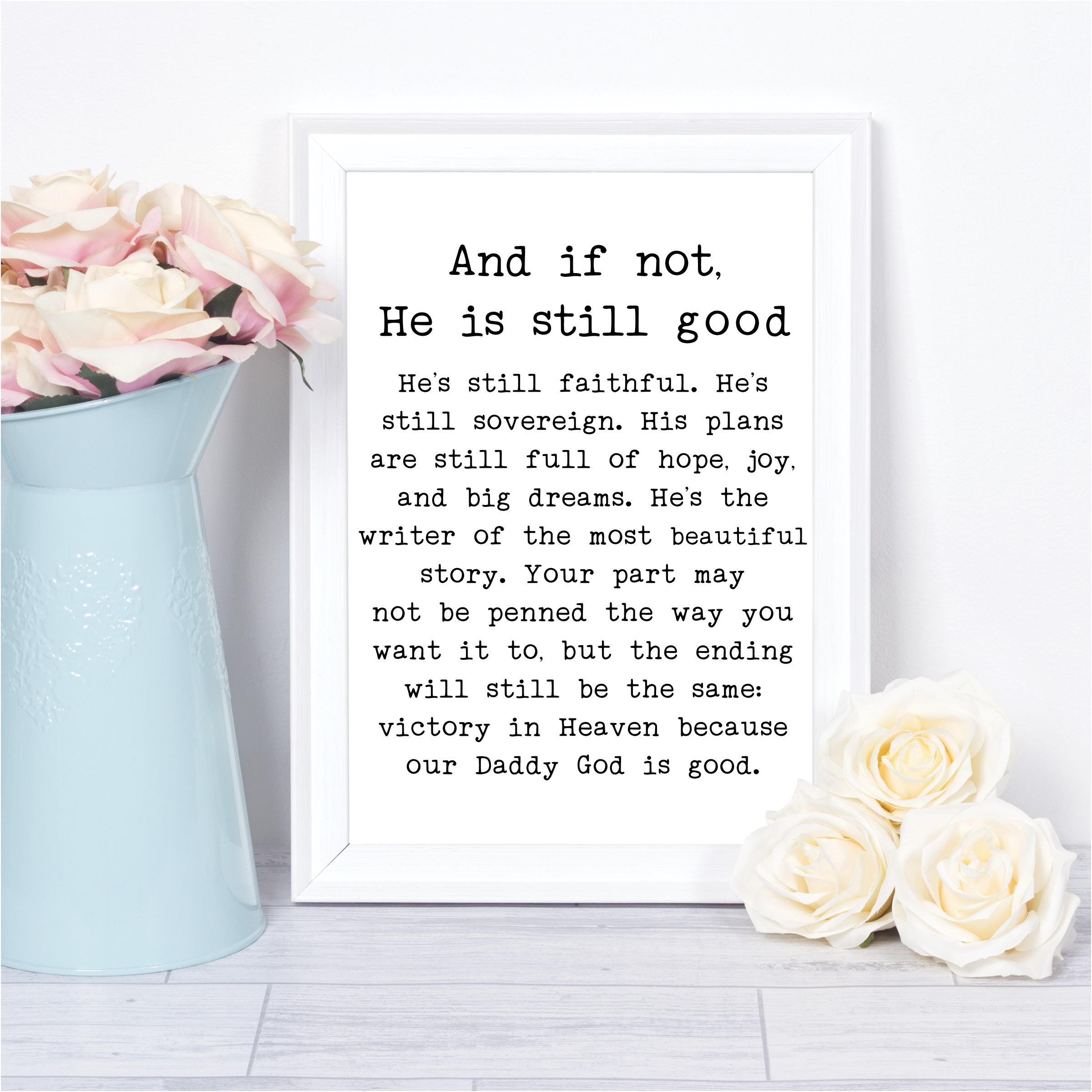 And If Not He is Still Good Miscarriage Wall Art IVF Prints - Etsy UK And If Not He is Still Good Miscarriage Wall Art IVF Prints - Etsy UK