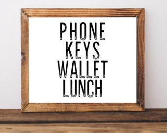 Dont Forget Your Lunch Sign - Etsy