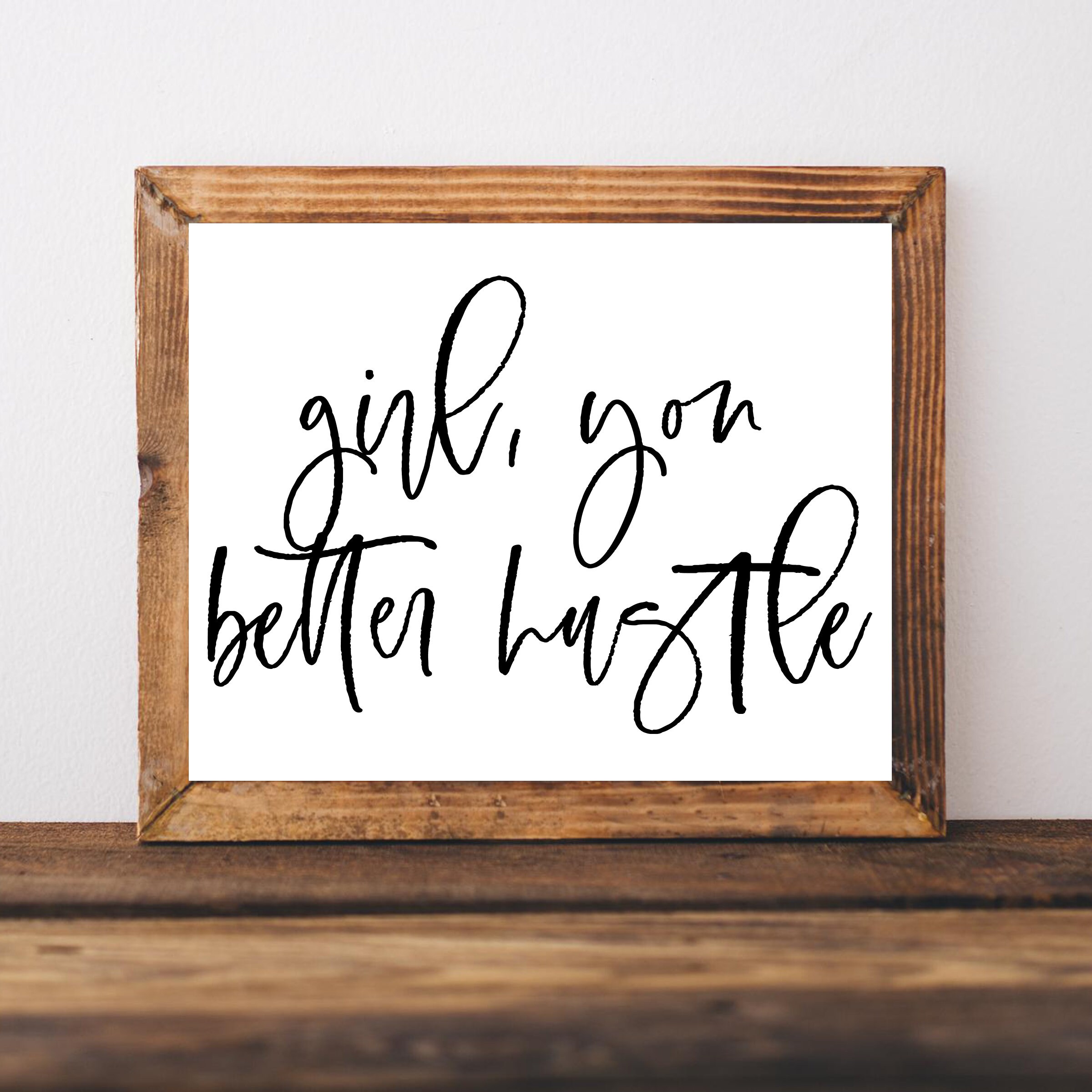 Boss Lady Sign Girl Boss Gifts Boss Babe Office Wall Art | Etsy