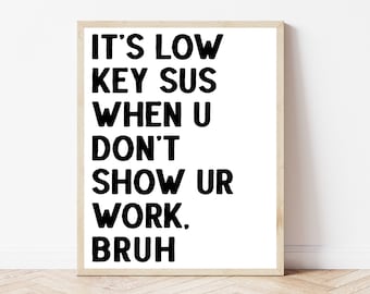 Funny Math Teacher Poster, High School Classroom Wall Art, Mathematics ...