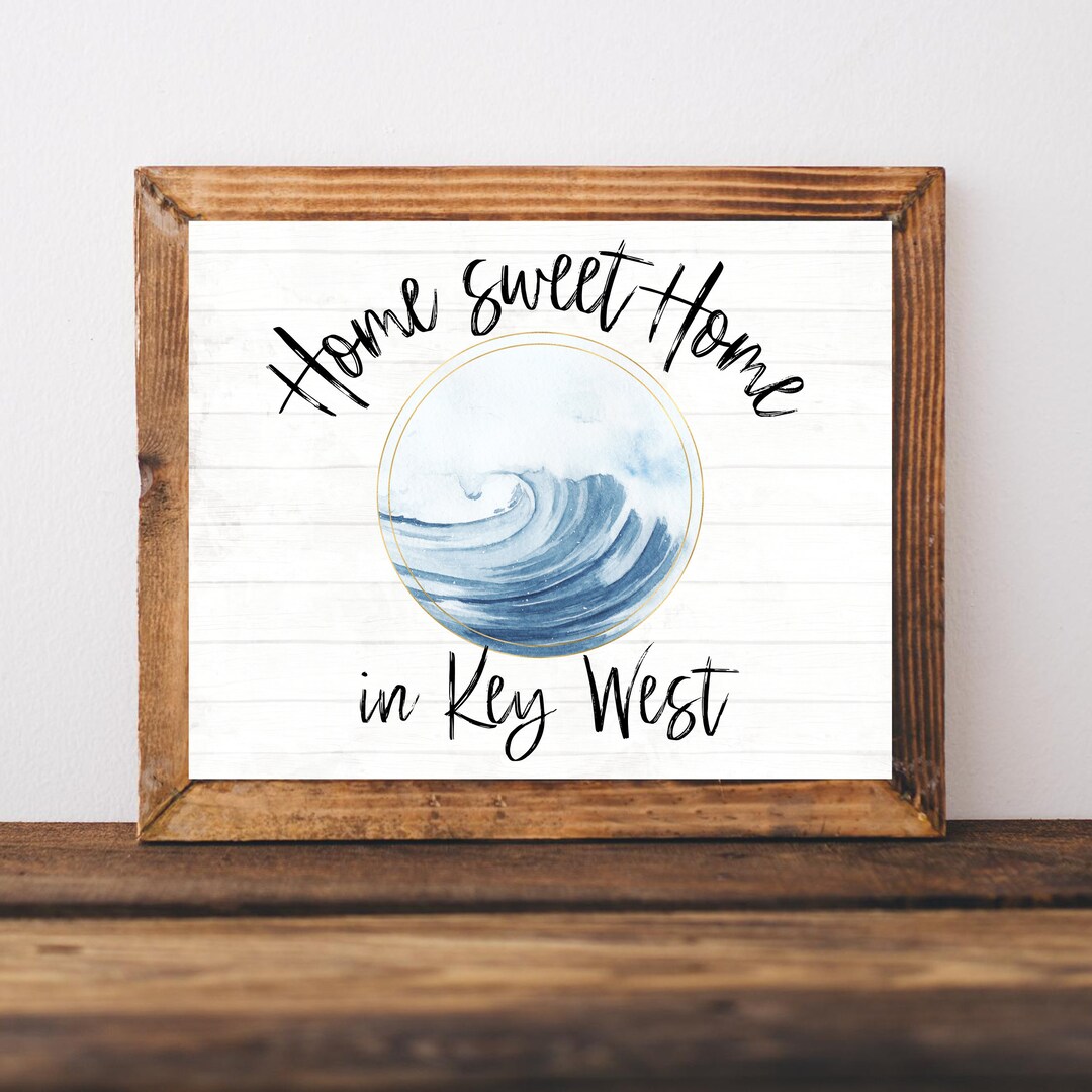 Key West Print, Key West Art, Key West Gifts, Key West Sign, Beach ...
