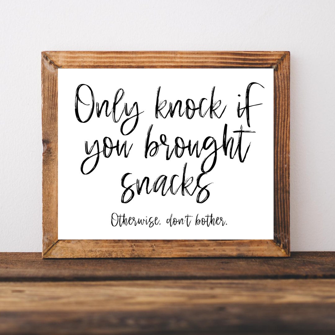 Snacks Sign, Front Door Sign, Front Porch Sign, Welcome Sign, Welcome ...