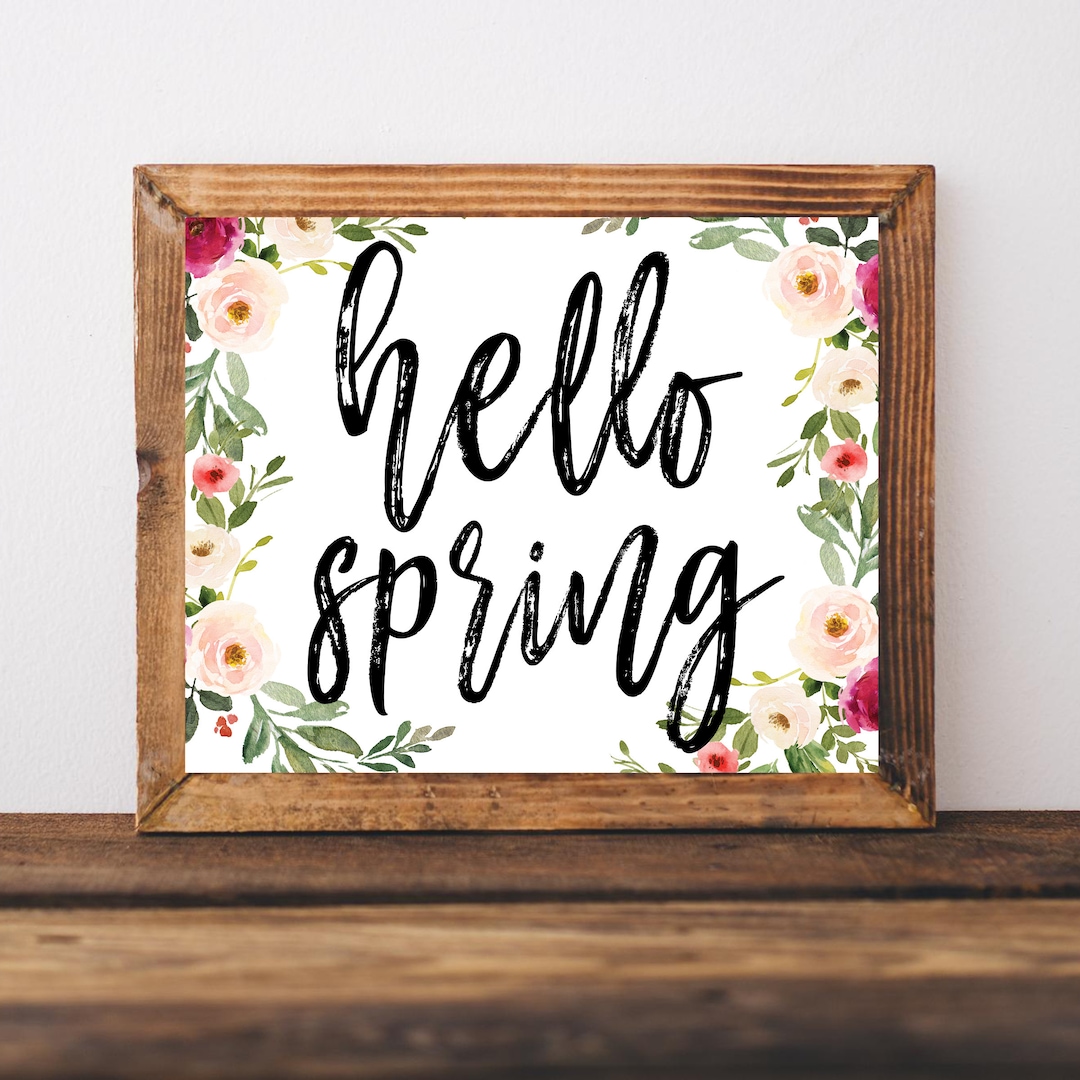Spring Wall Decor, Printable Wall Art, Farmhouse Spring Prints ...