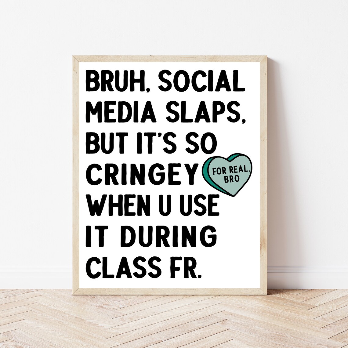 Funny High School Classroom Poster, Math Class Wall Art, Rules and ...