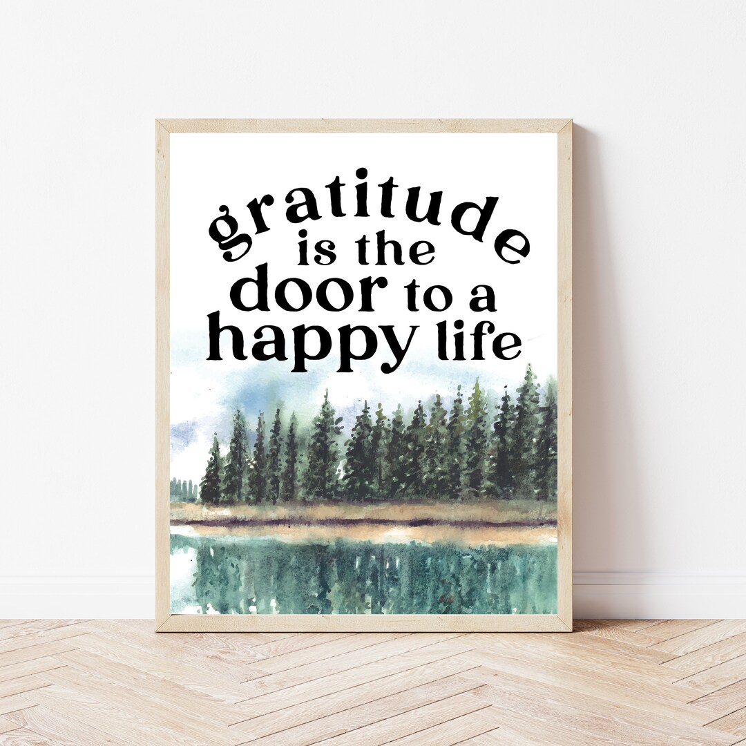 Positive Quote Print, Gratitude Sign, Manifest Poster, Healing Wall Art ...