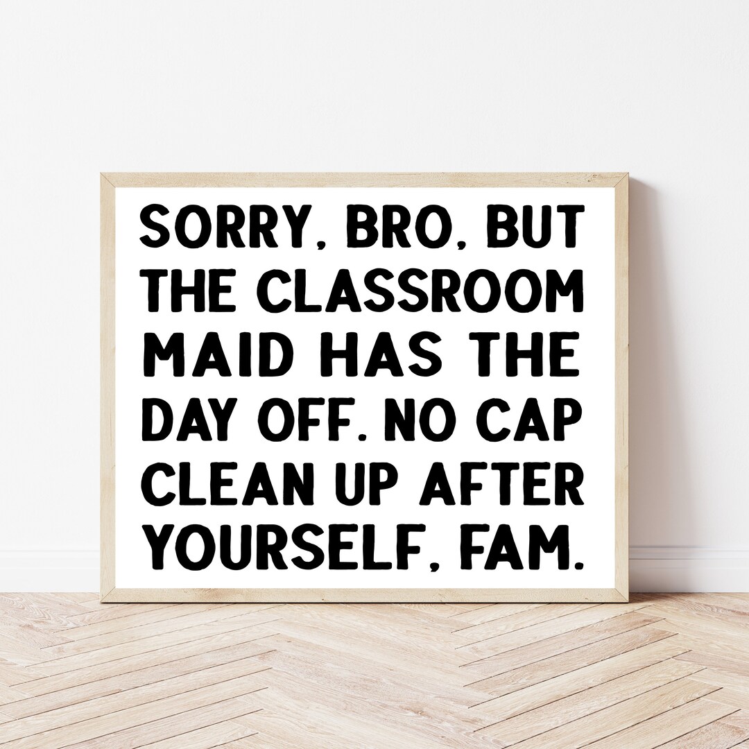 Classroom Wall Decor Elementary Middle High School, Funny Classroom ...