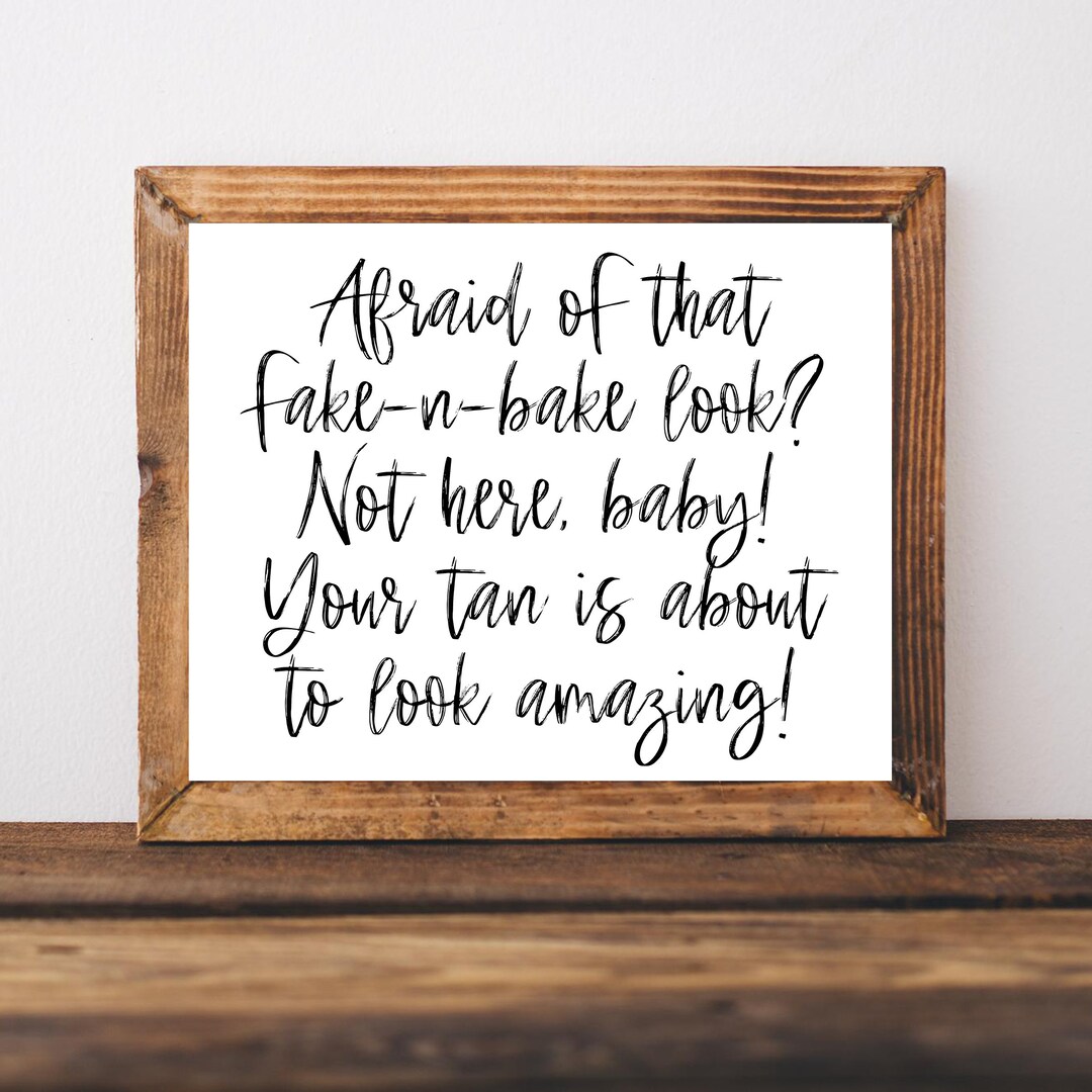 Tanning Salon Decor, Tanning Quotes, Spray Tanning Quotes, Printable ...