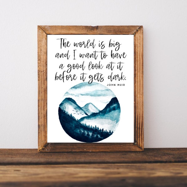 John Muir Wall Art - Etsy
