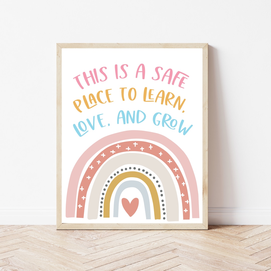 Rainbow Classroom Wall Decor, Classroom Welcome, Elementary School ...