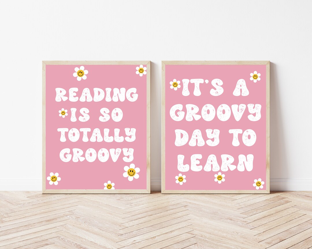 Groovy Classroom Decor Bundle, Retro Elementary School Classroom ...