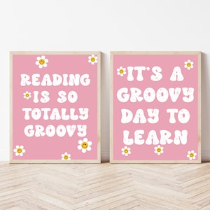 Groovy Classroom Decor Bundle, Retro Elementary School Classroom ...