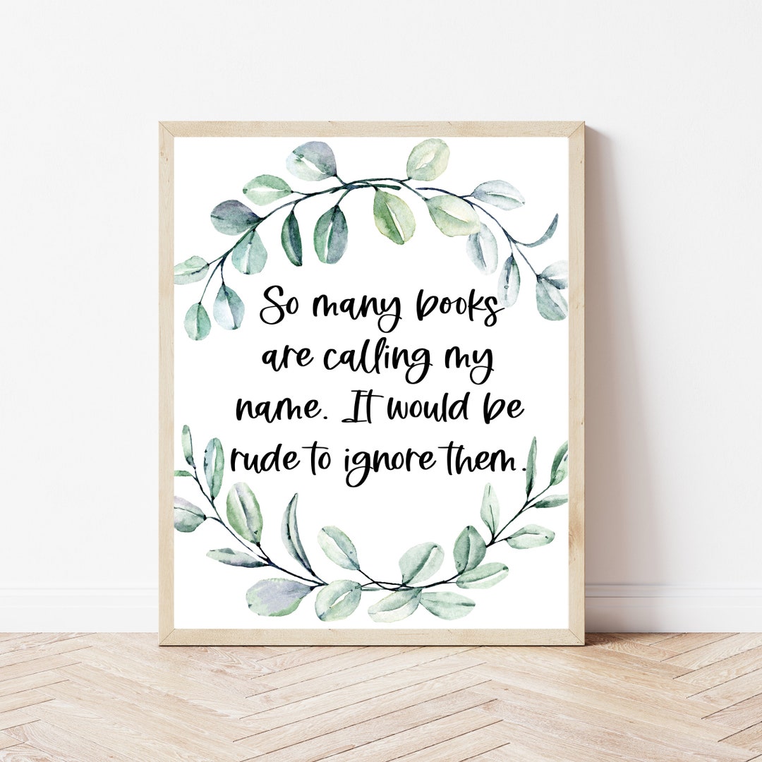 Reading Corner Printable Sign, Books Wall Art, Book Lover Gifts for ...