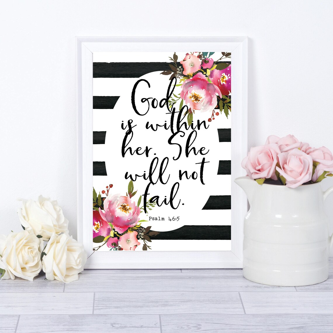 Bible Verse Wall Art Printable Wall Art Scripture Wall | Etsy