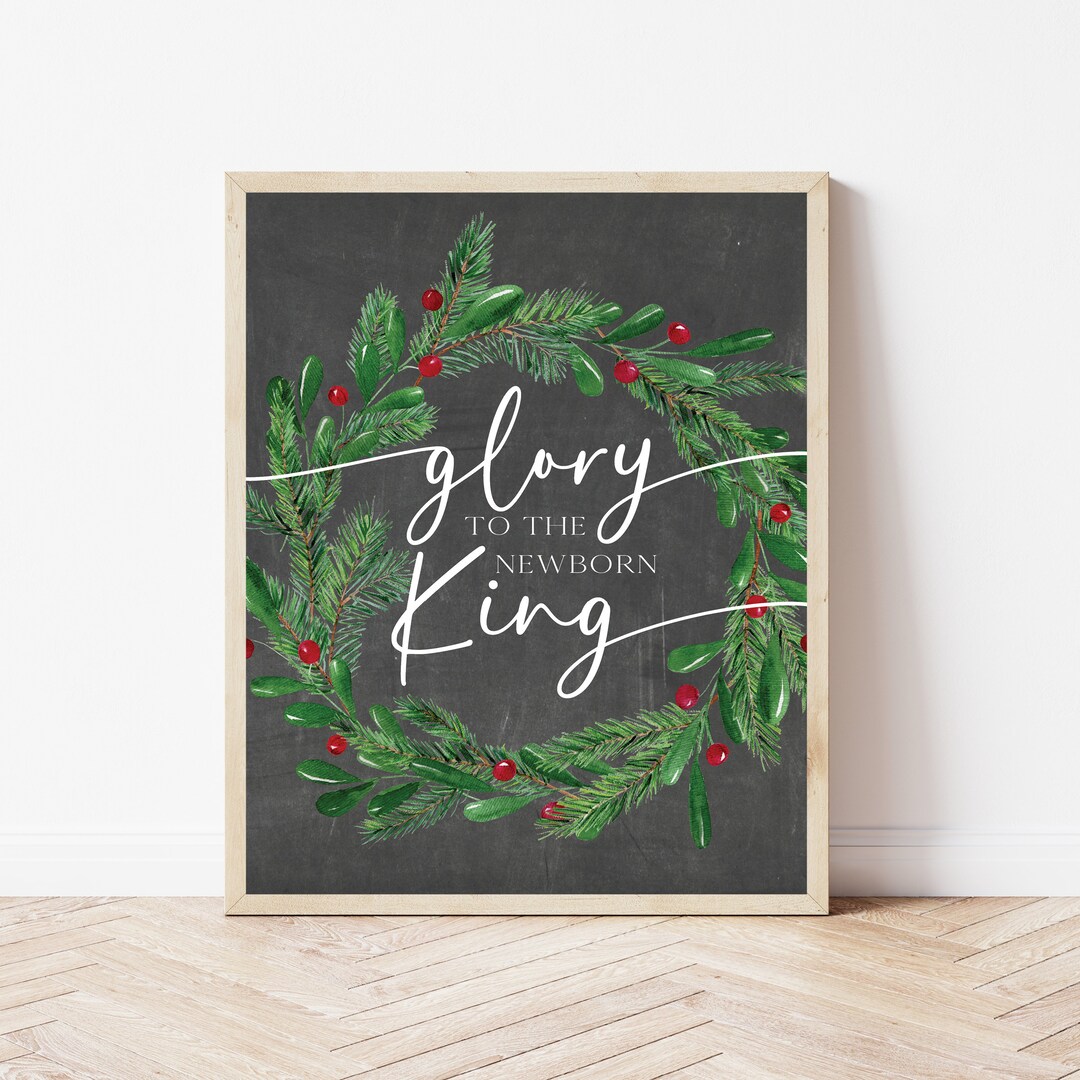 Christmas Scripture Printable Wall Art, Bible Verse Holiday Decor, Luke ...