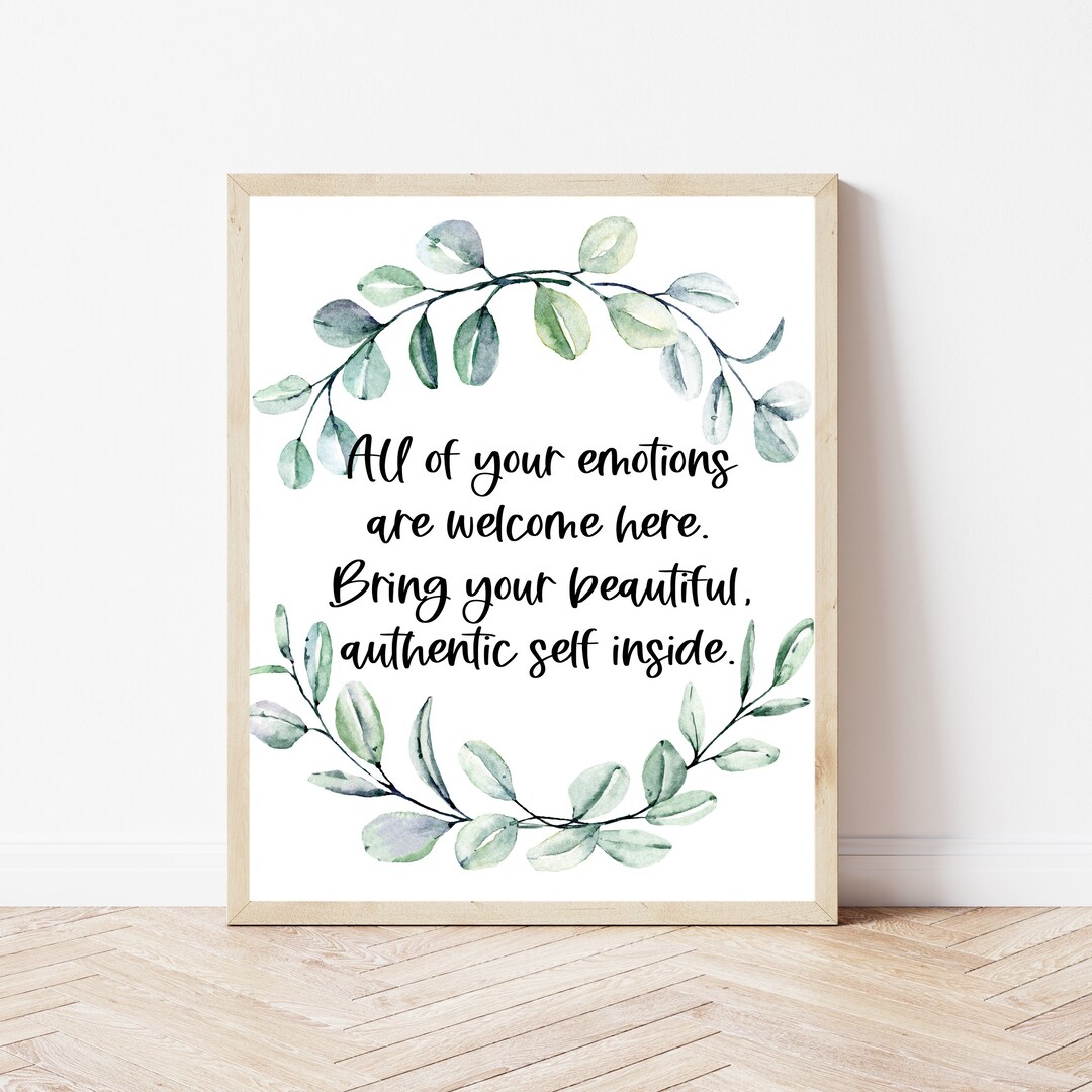 Emotions Poster Printable, Therapist Office Decor, Therapy Wall Art ...