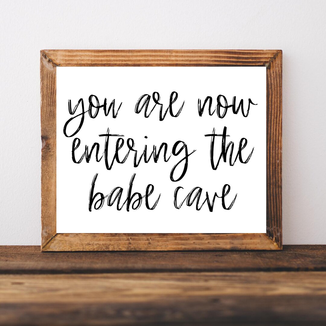 Hair Salon Decor, Babe Cave Sign, Hair Salon Wall Art, Hair Salon Sign ...