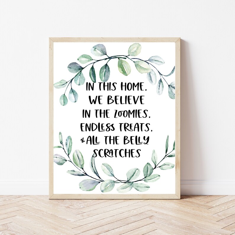 Puppy Wall Art, Zoomies Sign, Dog Printable, Dog Home Decor Sign, Funny ...