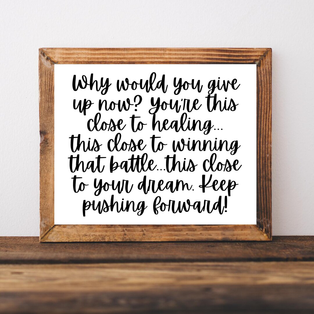 Positive Affirmation Wall Art, Don't Quit Poster, Social Worker Wall ...