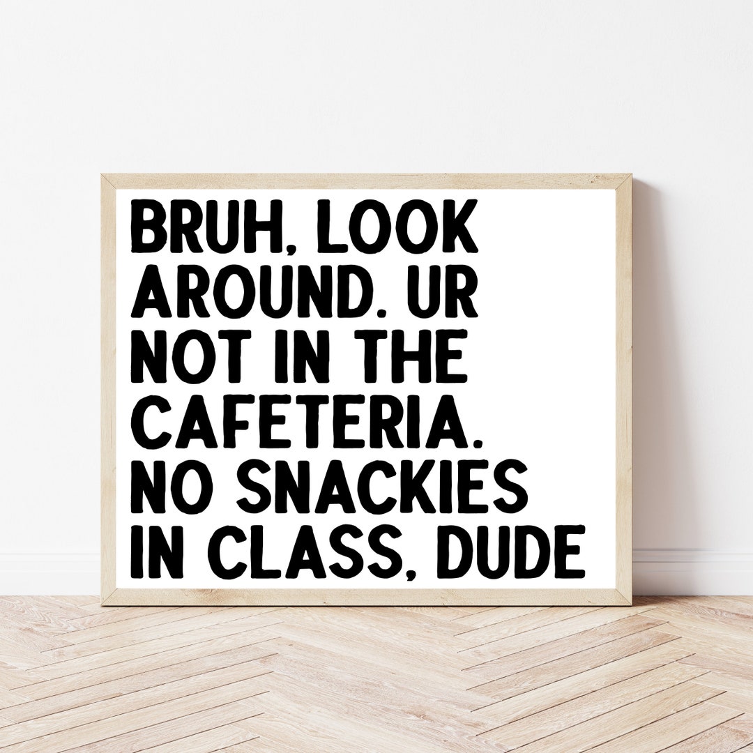 Middle High School Classroom Rules Wall Art, Teacher Decor, Science ...