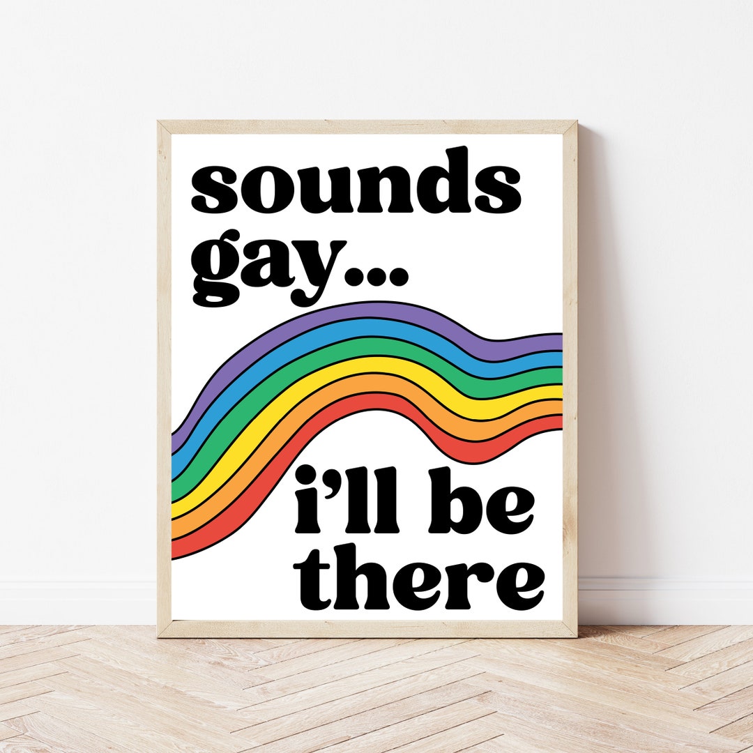 Rainbow Pride Print, Lgbtq Bedroom Poster, Gay Pride Office Wall Art ...