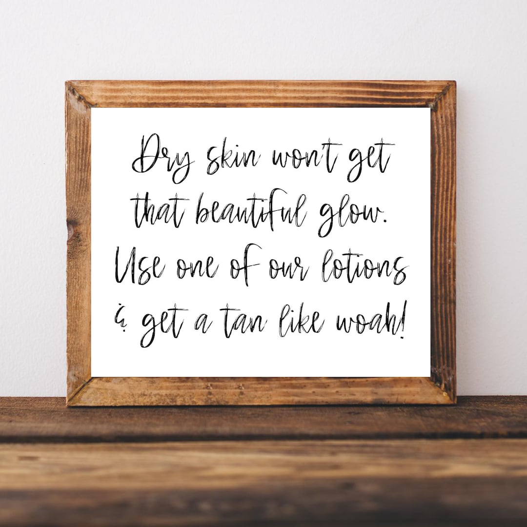 Tanning Salon Decor, Tanning Quotes, Spray Tanning Quotes, Printable ...