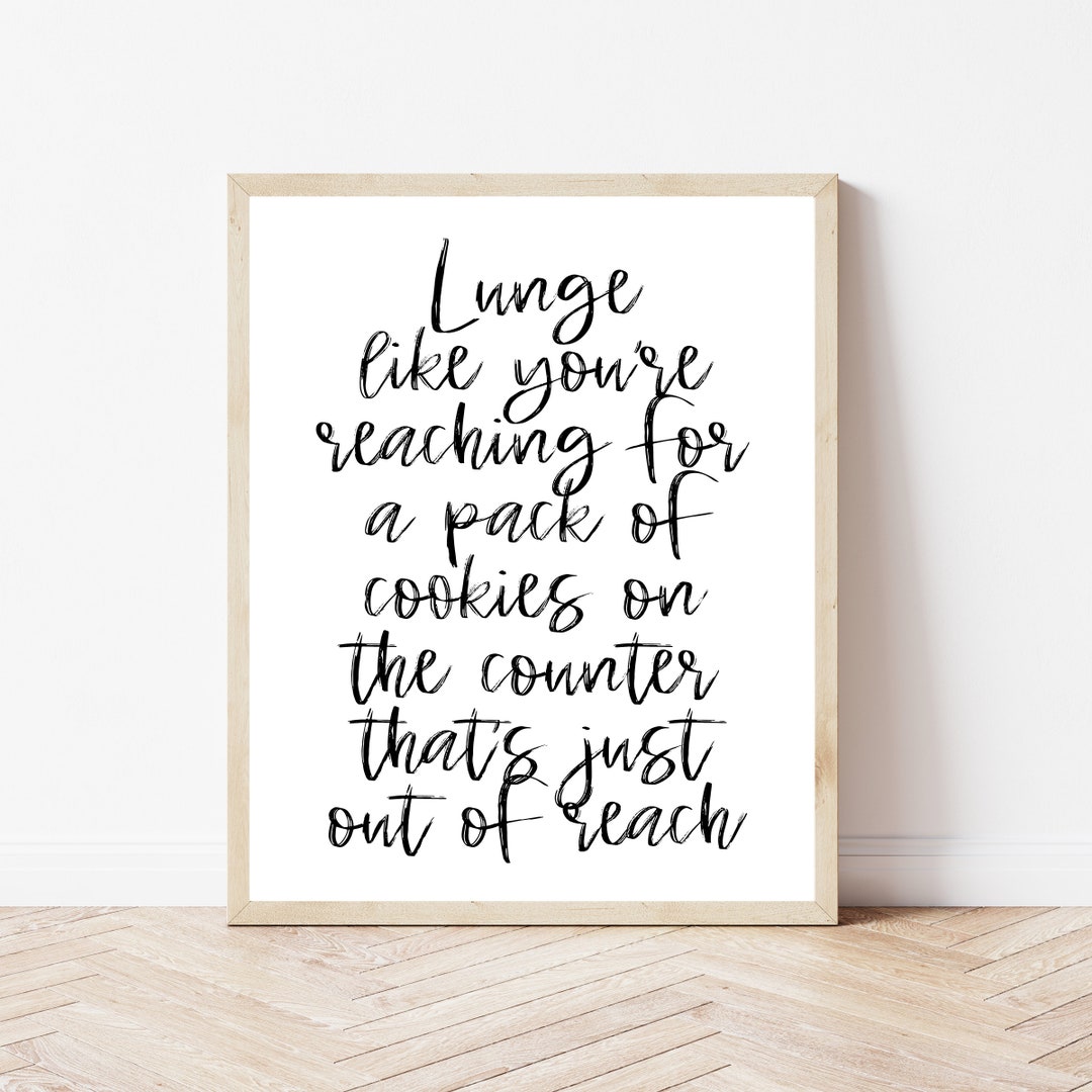 Funny Fitness Poster, Home Gym Wall Art, Workout Wall Decor, Gym Sign ...