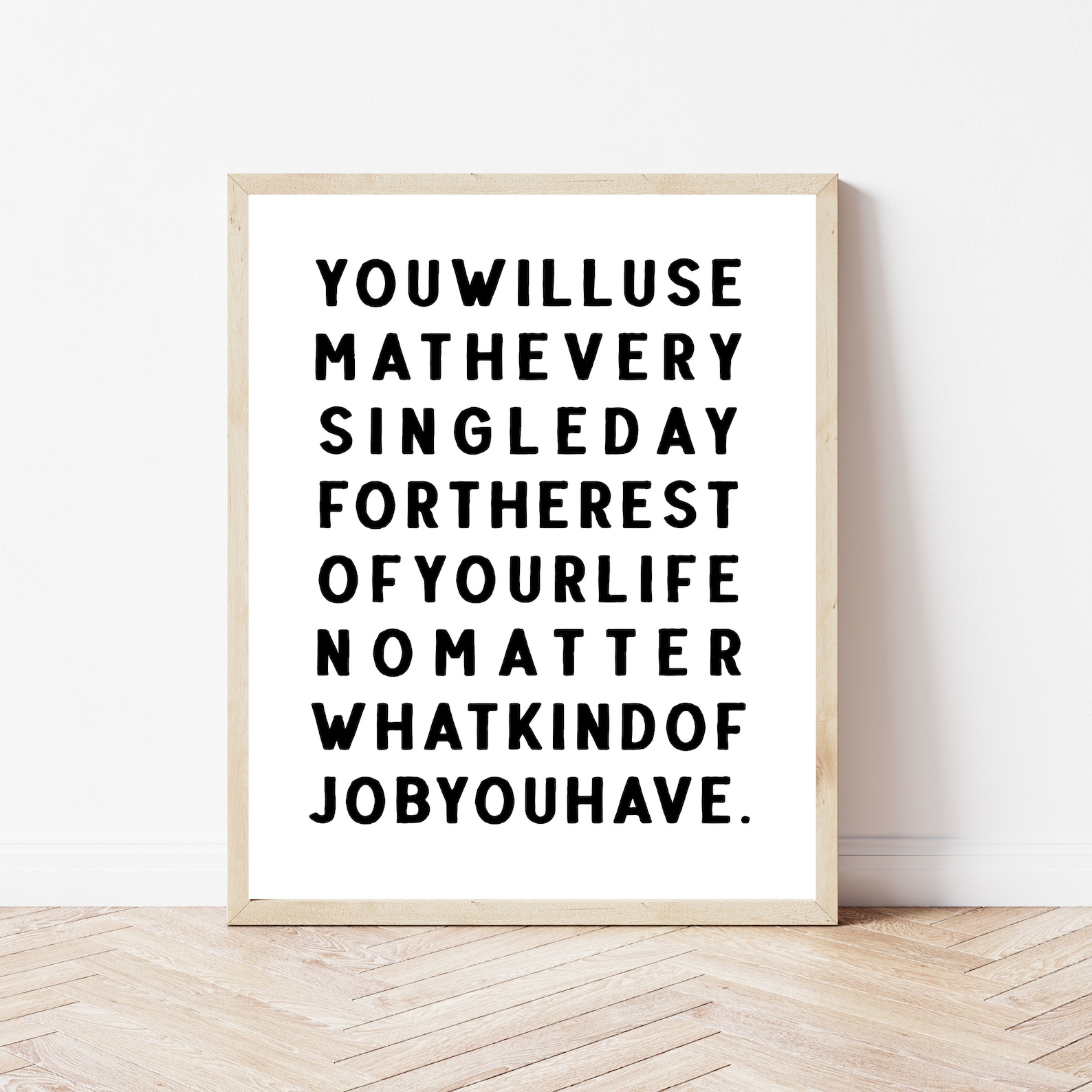 Funny Math Teacher Sign High School Classroom Wall Art - Etsy