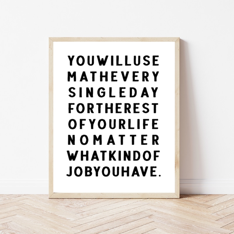 Mathematics Wall Art - Etsy