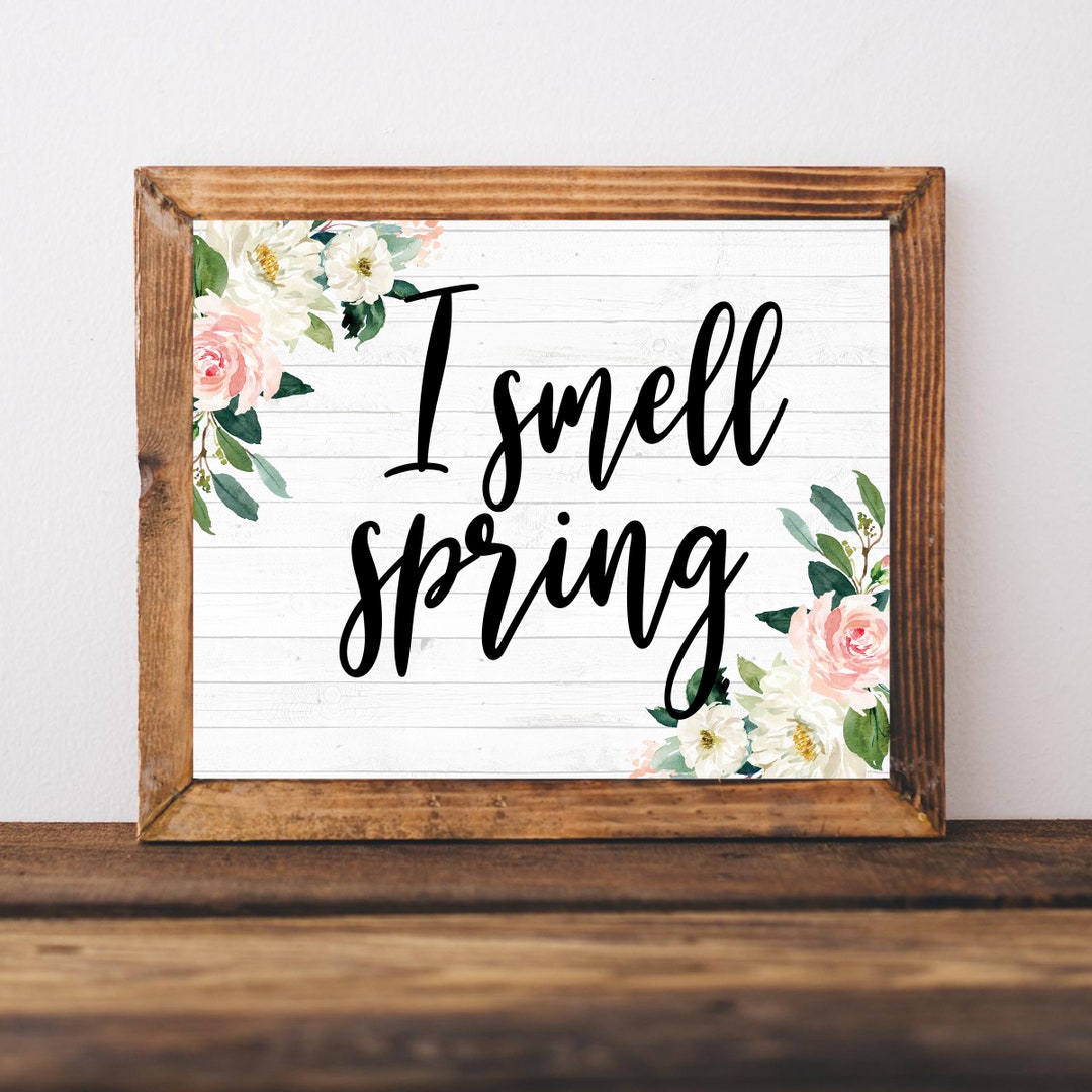 Spring Wall Decor, Printable Wall Art,farmhouse Spring Sign, Spring ...