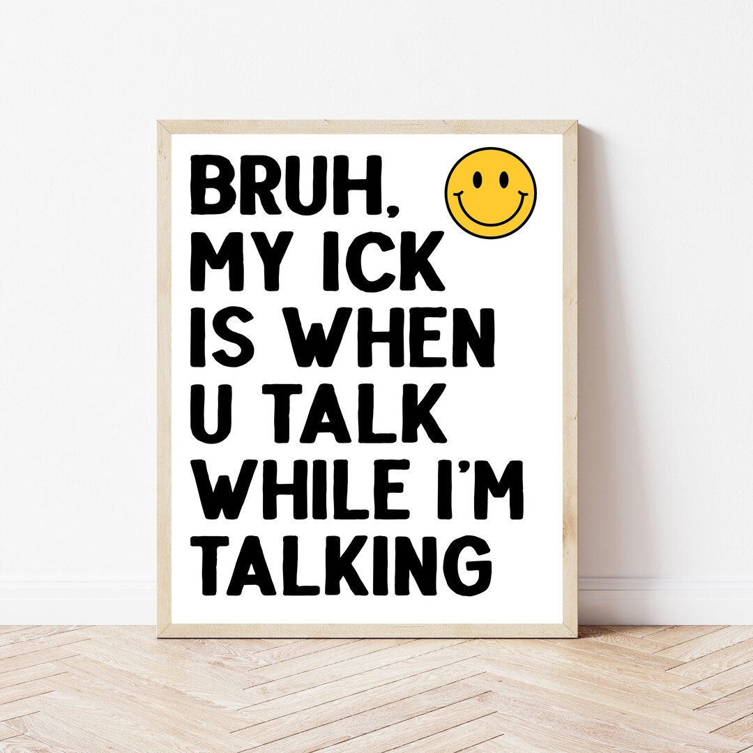 Trendy High School Classroom Decor, Funny Math Poster, Gen Z Humor ...