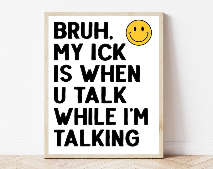 Trendy High School Classroom Decor, Funny Math Poster, Gen Z Humor ...