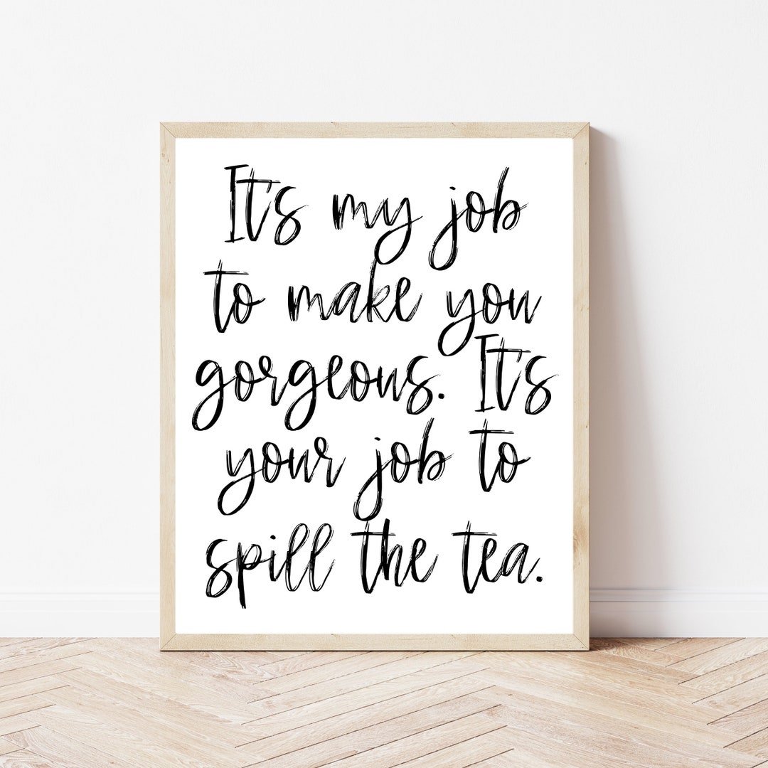 Hair Salon Decor, Nail Salon Decor, Salon and Spa Prints, Makeup Artist ...