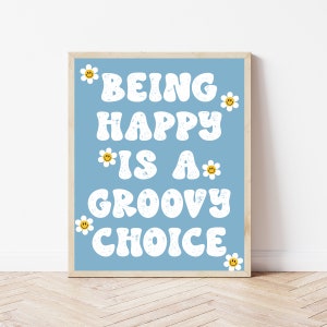 Groovy Classroom Wall Art, Elementary Middle School Poster, Retro ...