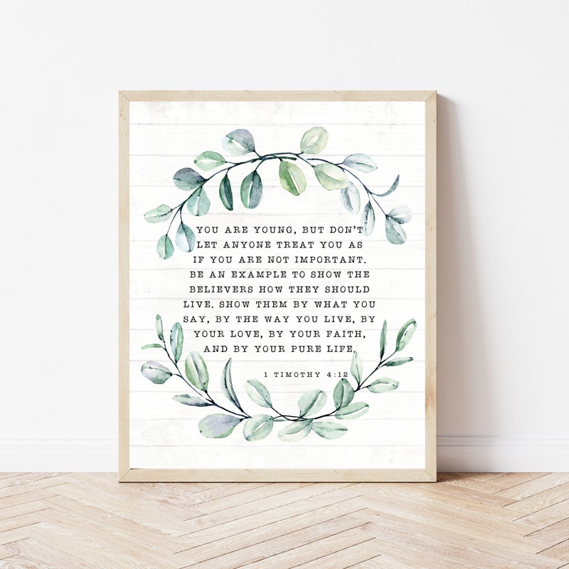 1 Timothy 4 12 - Etsy