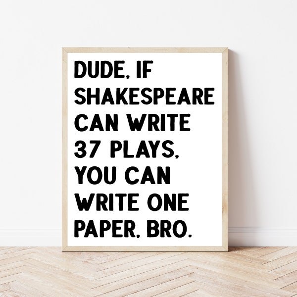 Shakespeare Poster - Etsy