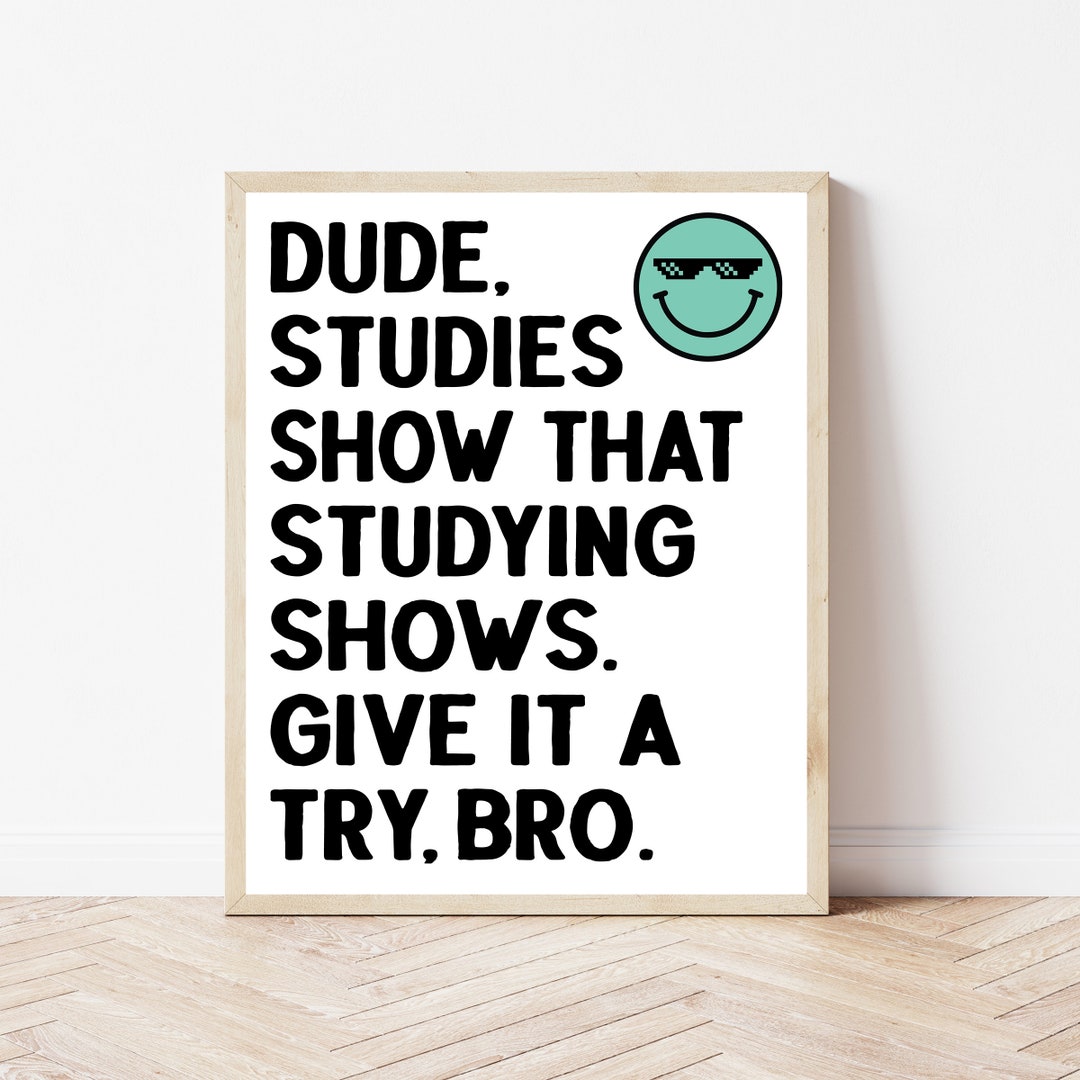 High School Classroom Poster, Funny Math Print, Science Class Decor ...