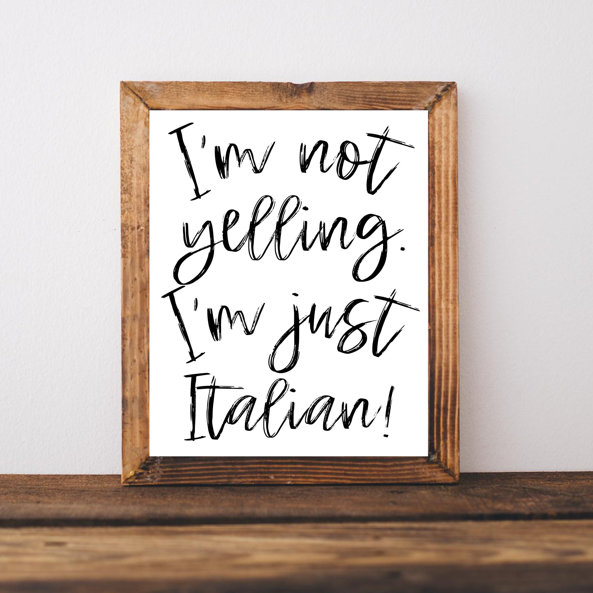 Italian Gifts for Mom, Italian Kitchen Sign, Funny Italian Gift ...