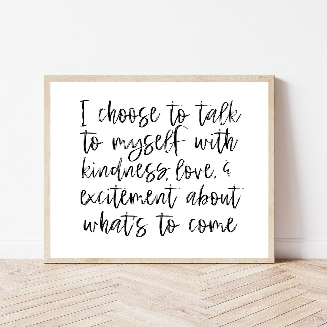 Positive Affirmation, Mental Health Office Decor, Affirmation Wall Art ...