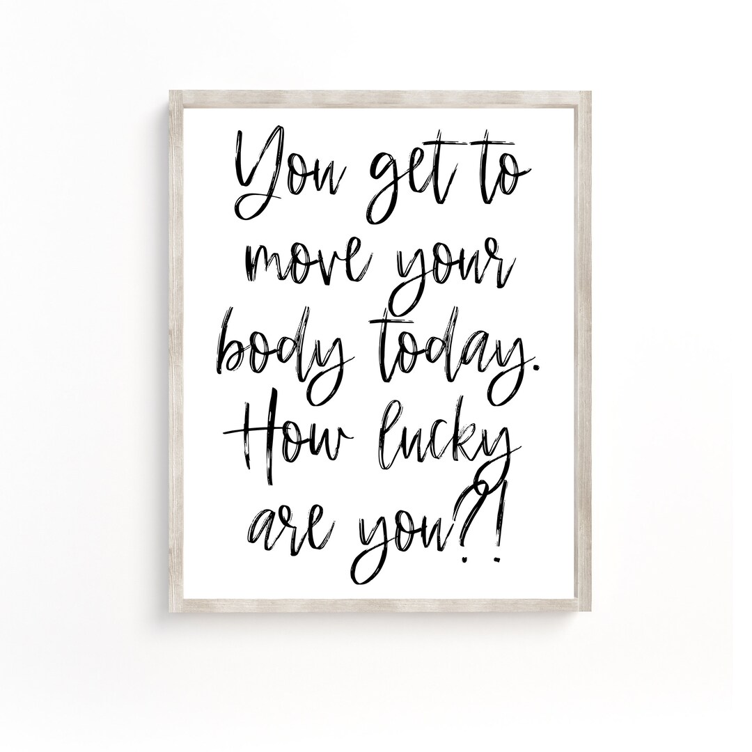 Workout Print, Fitness Wall Art, Gym Wall Decor, Workout Printable ...