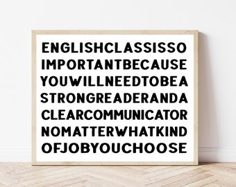 Shakespeare Poster, Funny English Classroom Wall Decor, Middle High ...