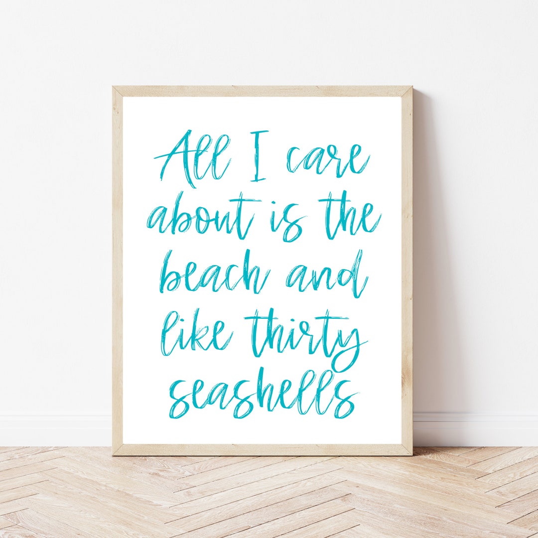 Beach House Gifts, Funny Beach House Sign, Seashell Decor Wall Art ...