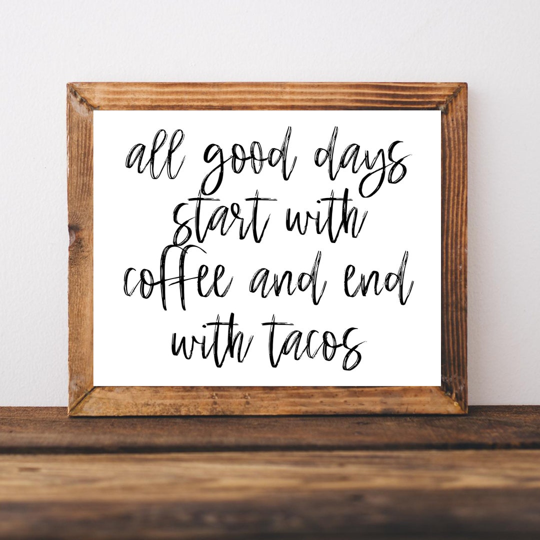 Coffee Bar Sign, Coffee Bar Printable, Coffee Wall Decor, Coffee Signs ...