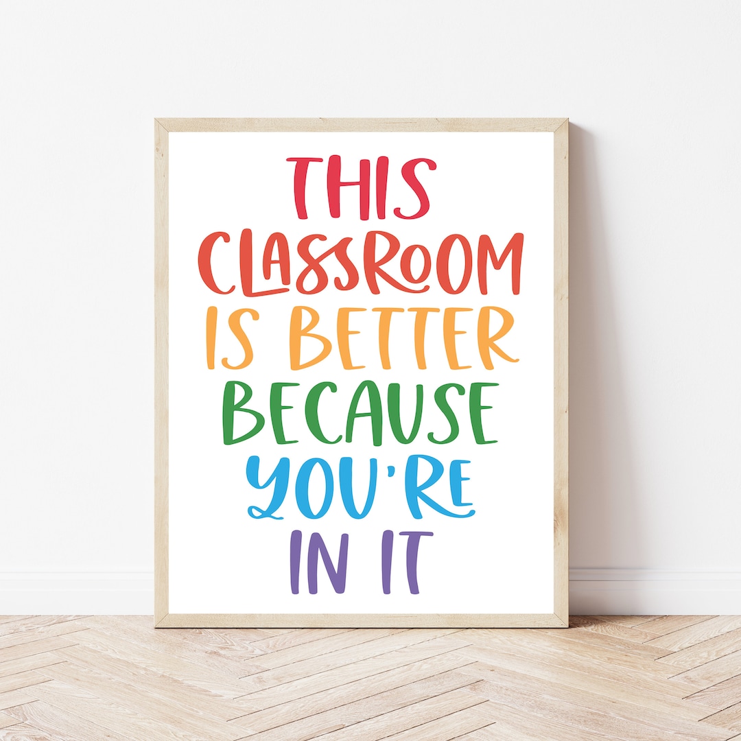 Elementary School Teacher Decor, First Second Third Grade Poster ...
