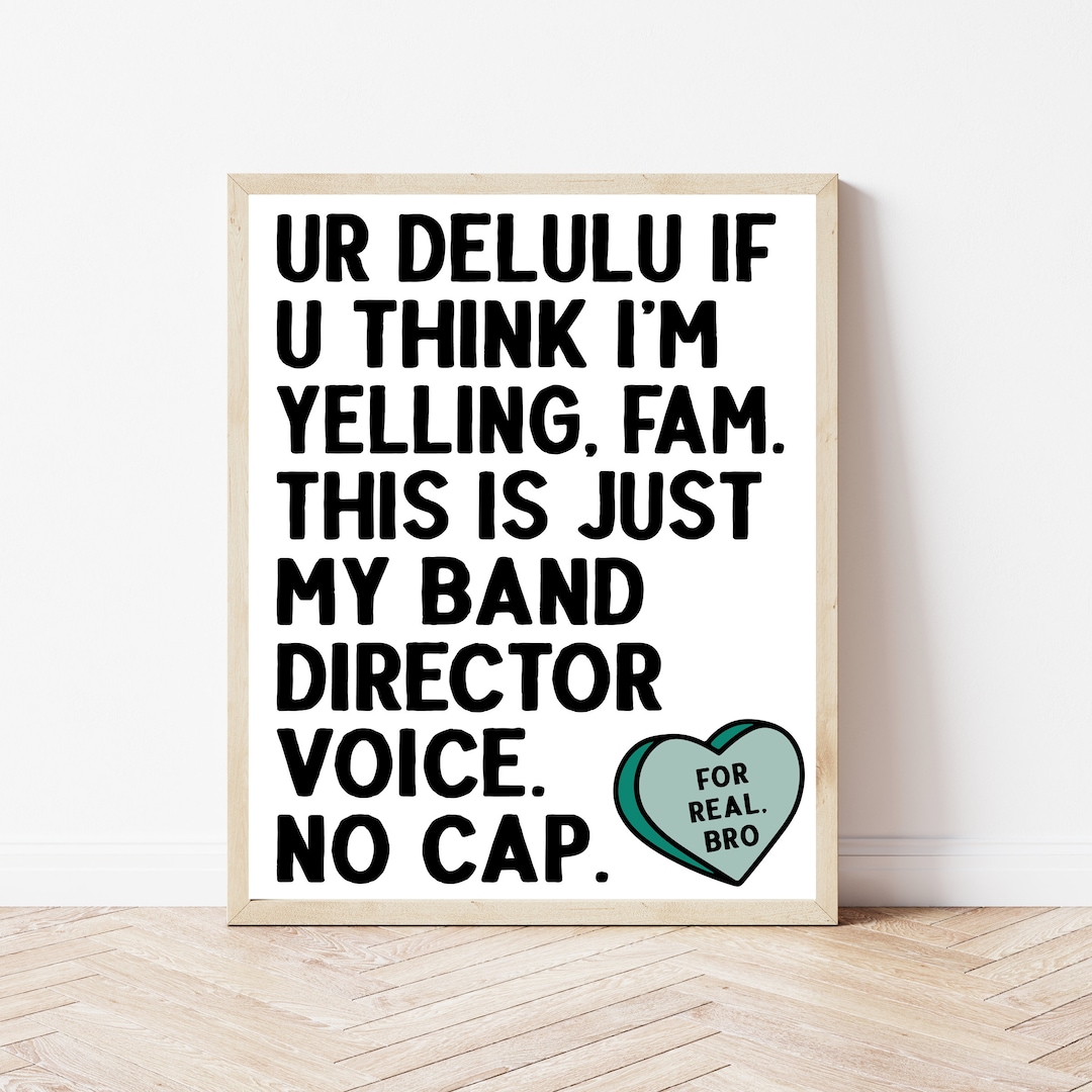 Band Director Classroom Decor, Marching Band Gifts, Music Teacher Wall ...