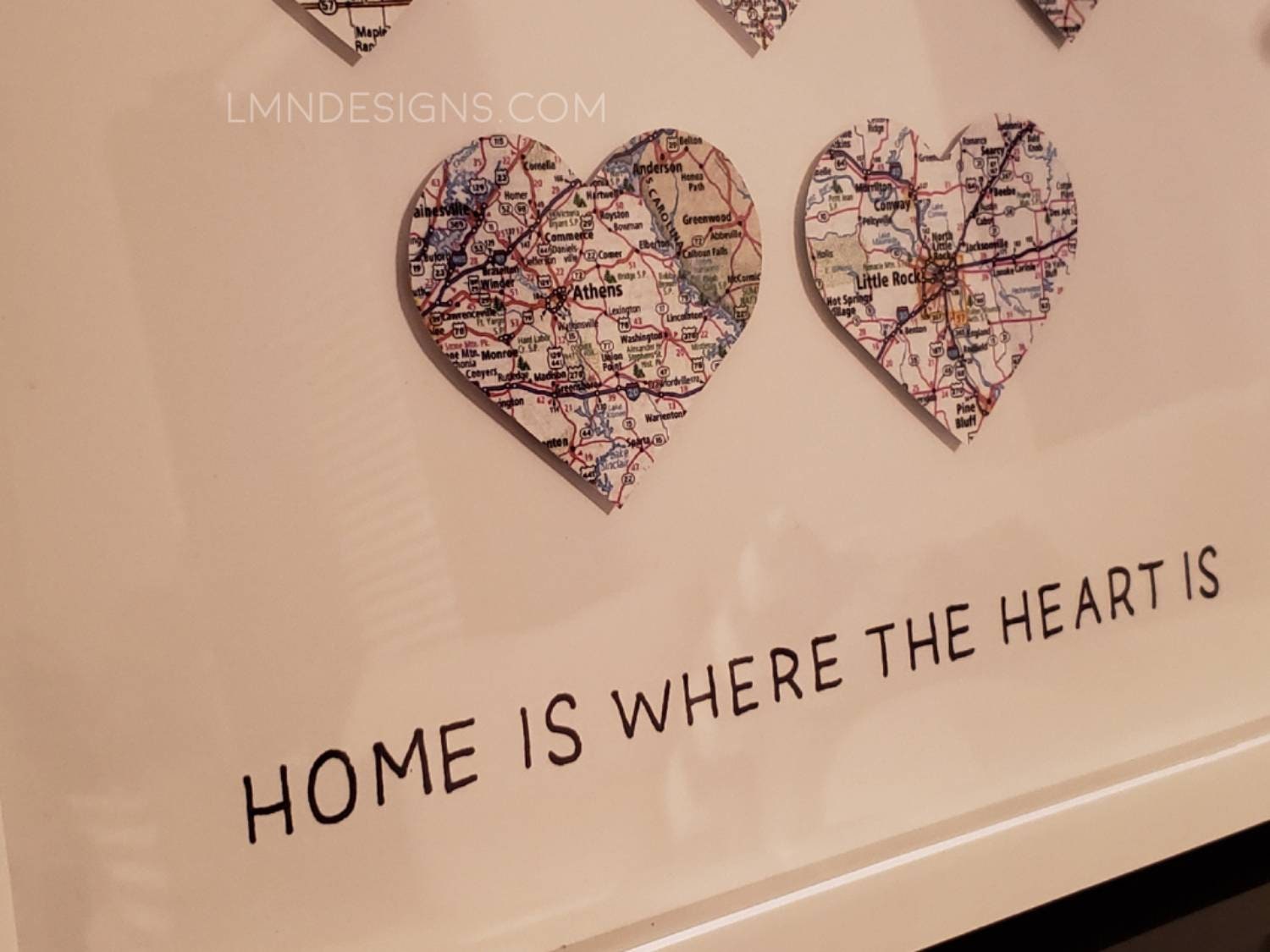 CUSTOM Home is Where the Heart is - Heart Maps - Etsy