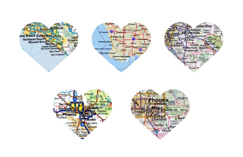 CUSTOM Home is Where the Heart is - Heart Maps - Etsy