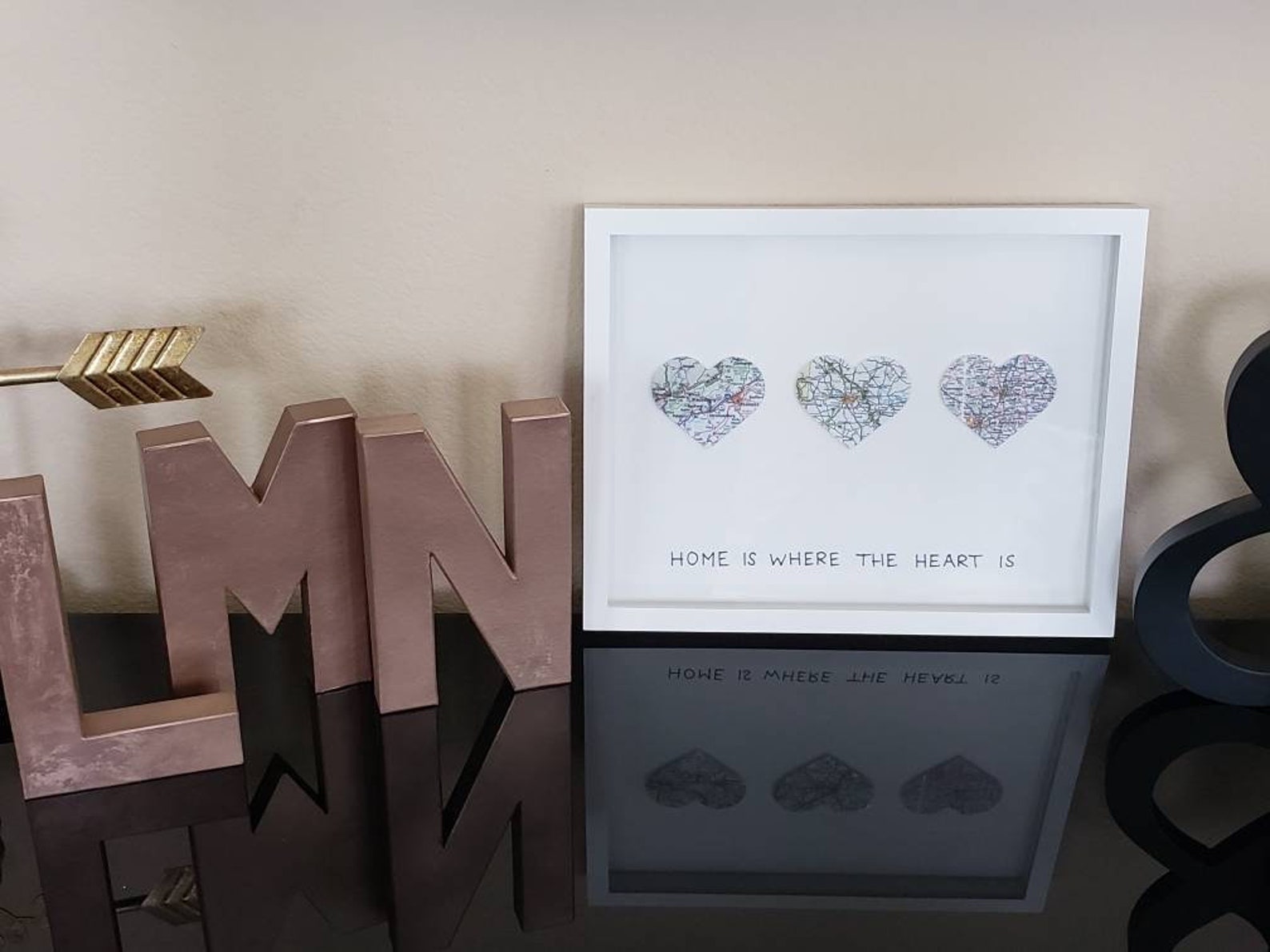 CUSTOM Home is Where the Heart is - Heart Maps - Etsy